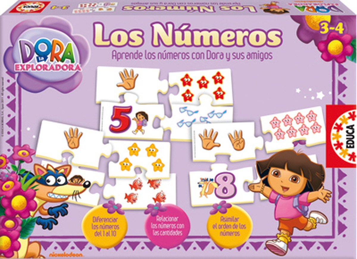 JUEGO -LOS NUMEROS DORA LA EXPLORADORA-